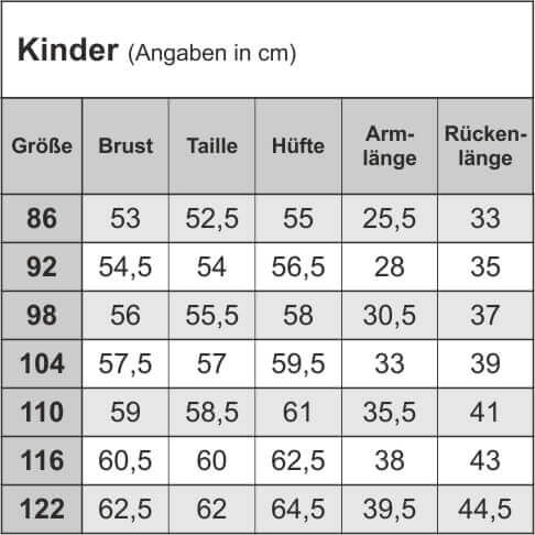 Option A: Konfektionsgrößen » WASNI