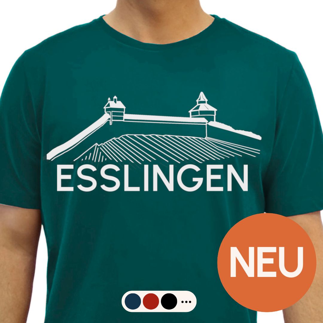 T-Shirt für Männer - Print "Esslingen" - hergestellt in Deutschland » WASNI